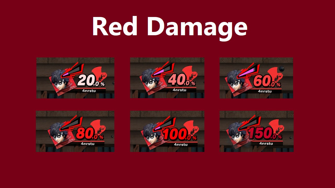 Red Damage [Super Smash Bros. Ultimate] [Mods]