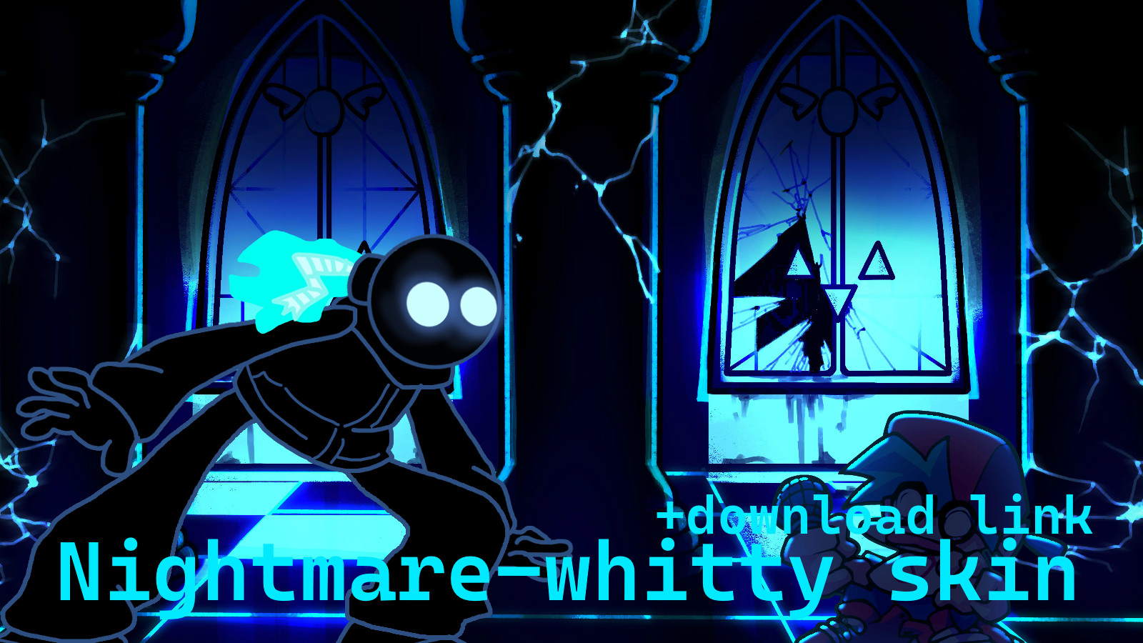 Nightmare-whitty skin mod- DLC update! [Friday Night Funkin'] [Mods]