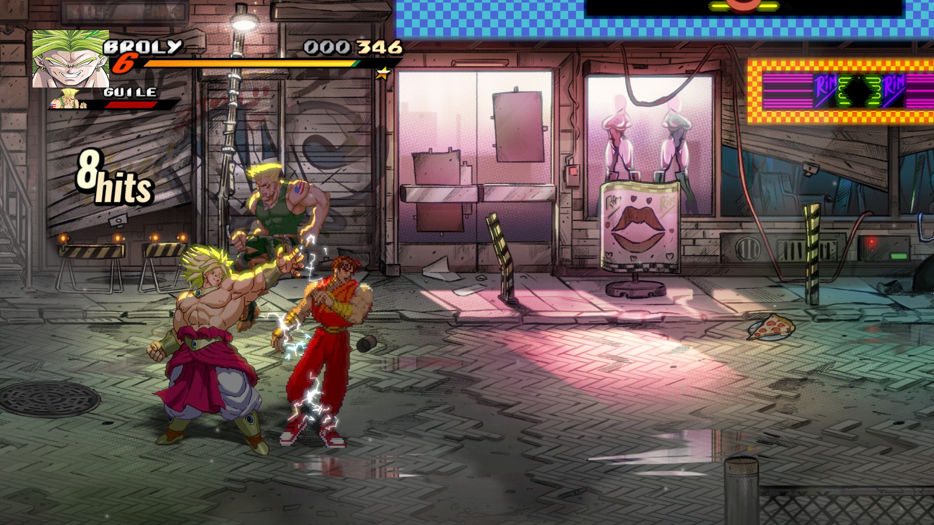 Broly over Floyd Mod for Streets of Rage 4 | SOR4 Mods