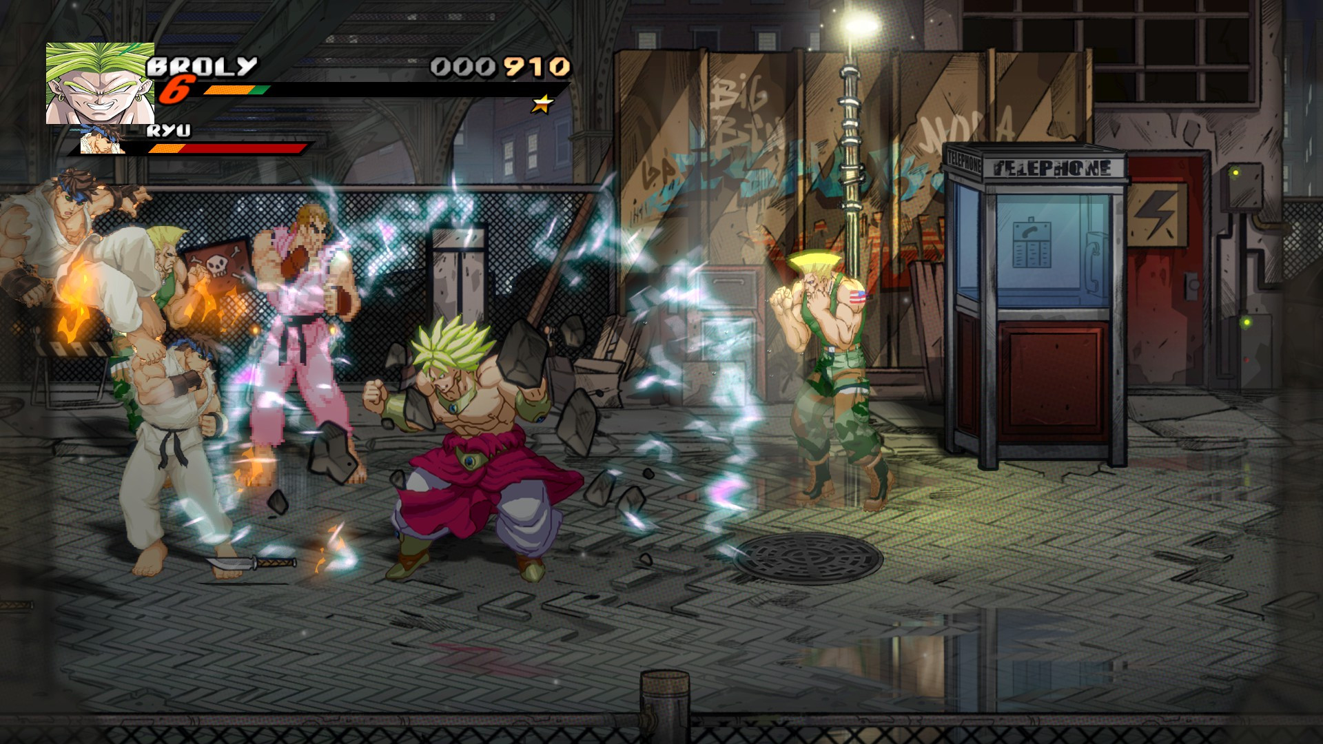 Broly over Floyd Mod for Streets of Rage 4 | SOR4 Mods