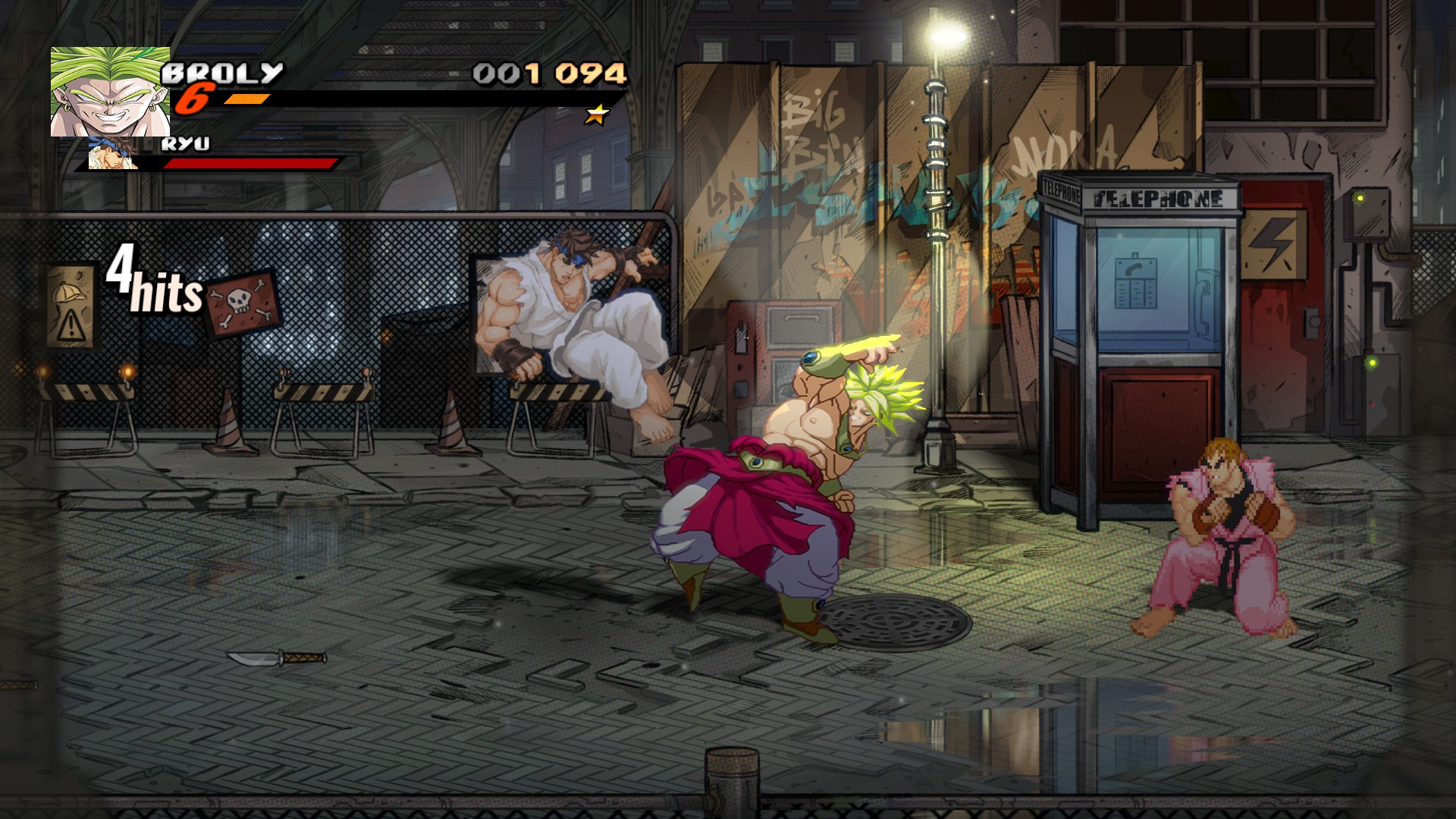 Broly over Floyd Mod for Streets of Rage 4 | SOR4 Mods