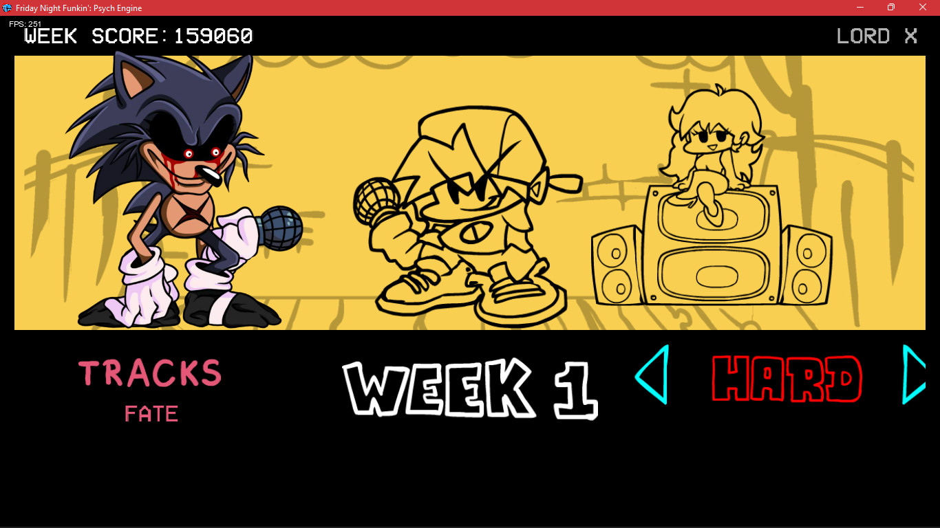 LORD X FATE (My Take) Mod for Friday Night Funkin' | FNF Mods