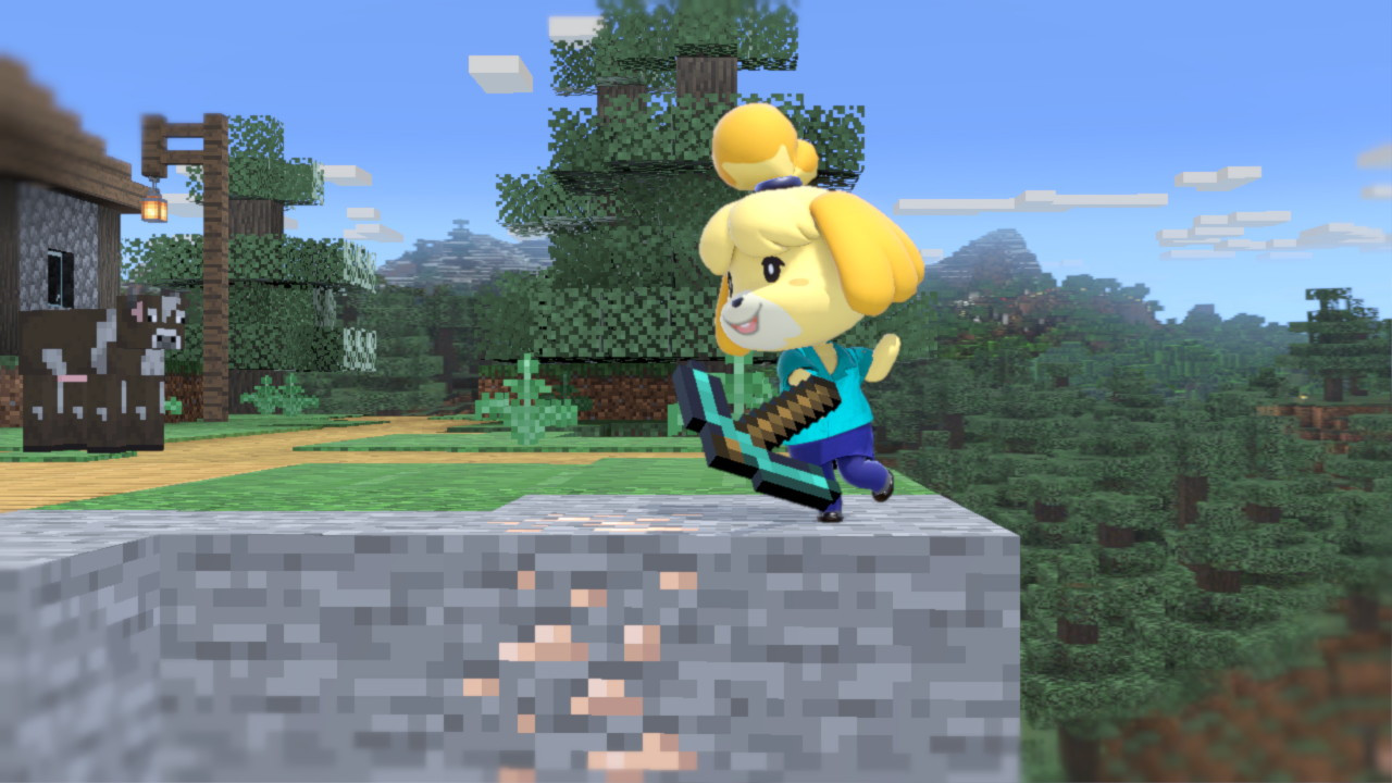 Minecraft Isabelle Mod for Super Smash Bros. Ultimate | SSBU Mods