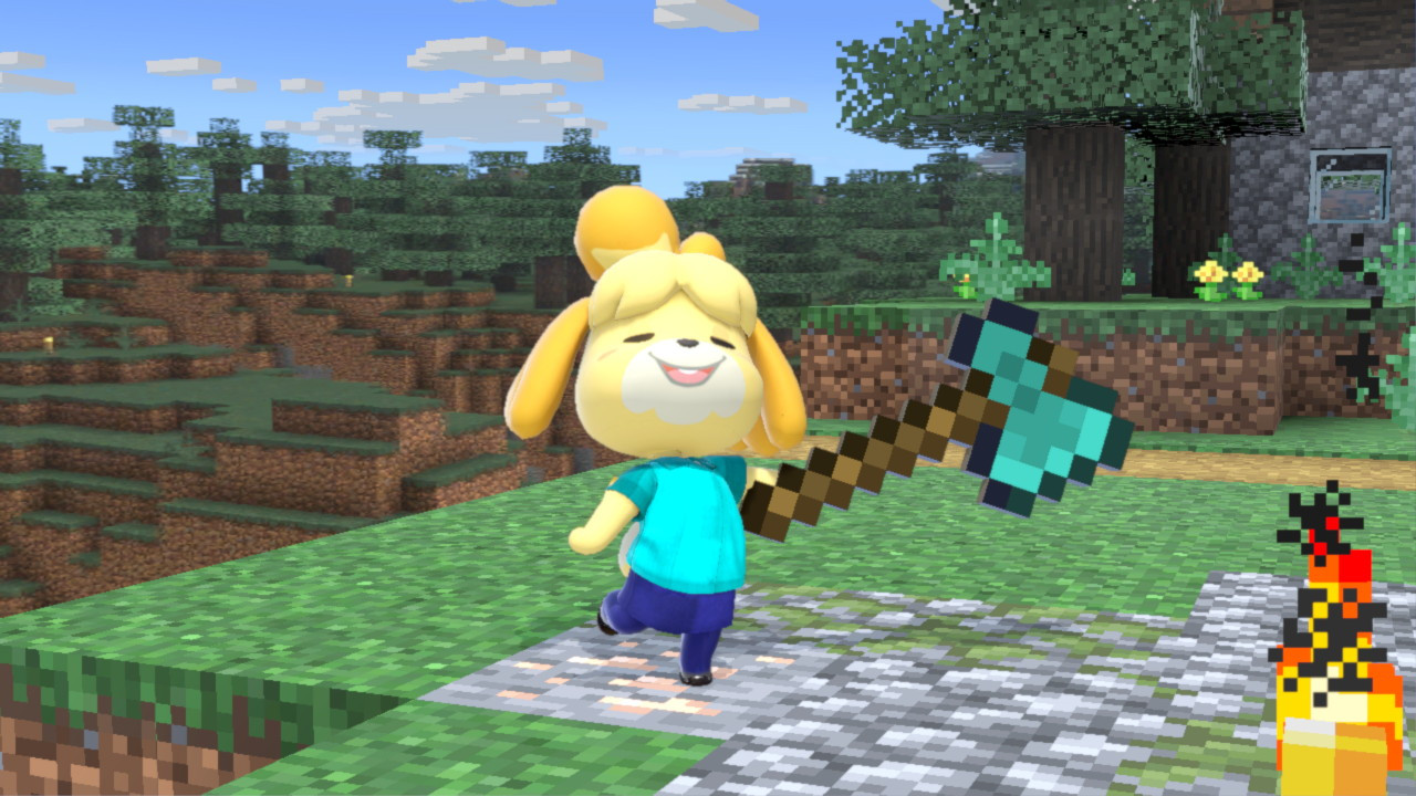 Minecraft Isabelle Mod for Super Smash Bros. Ultimate | SSBU Mods