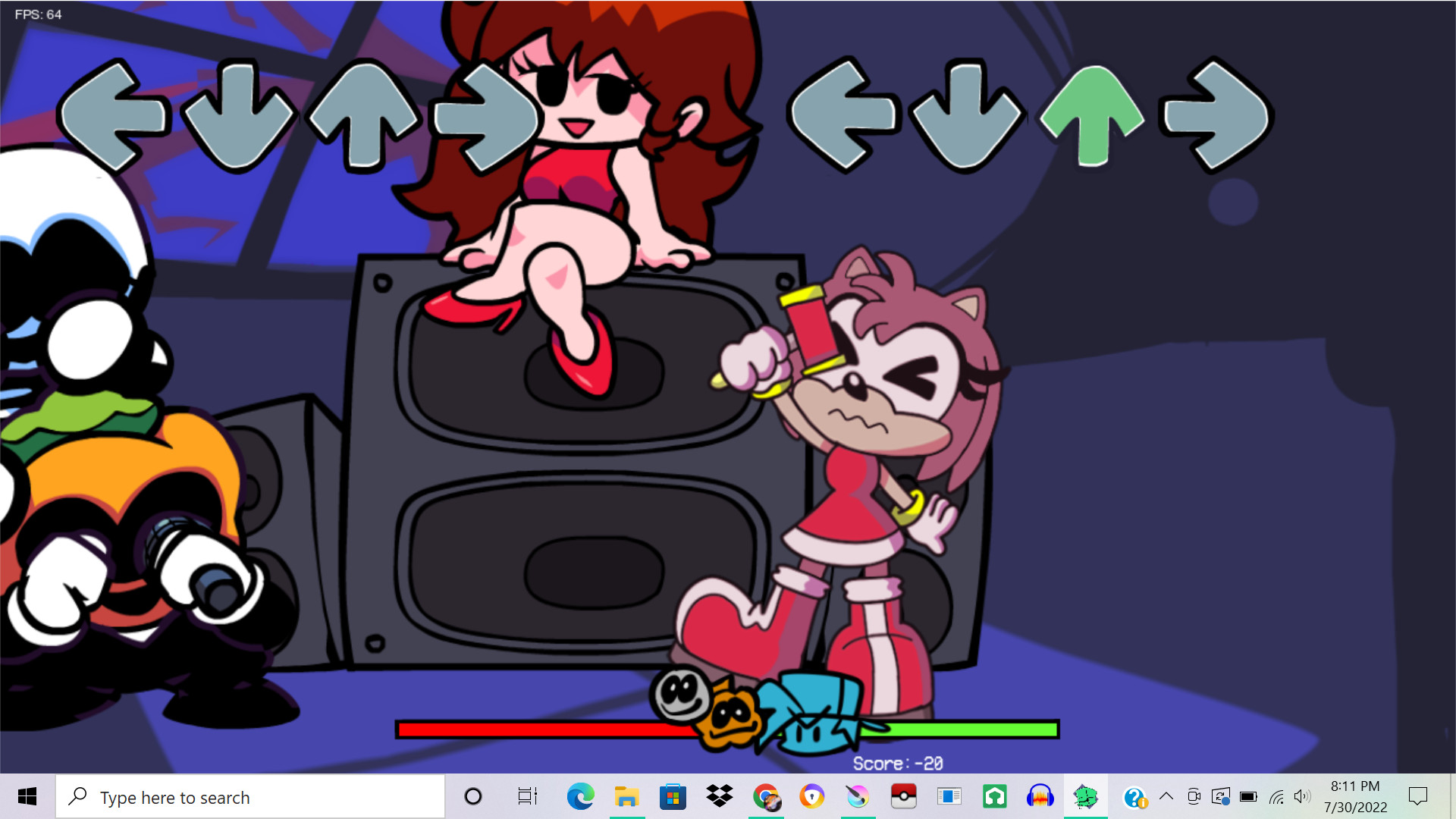 Playable Amy Rose! Mod for Friday Night Funkin' | FNF Mods