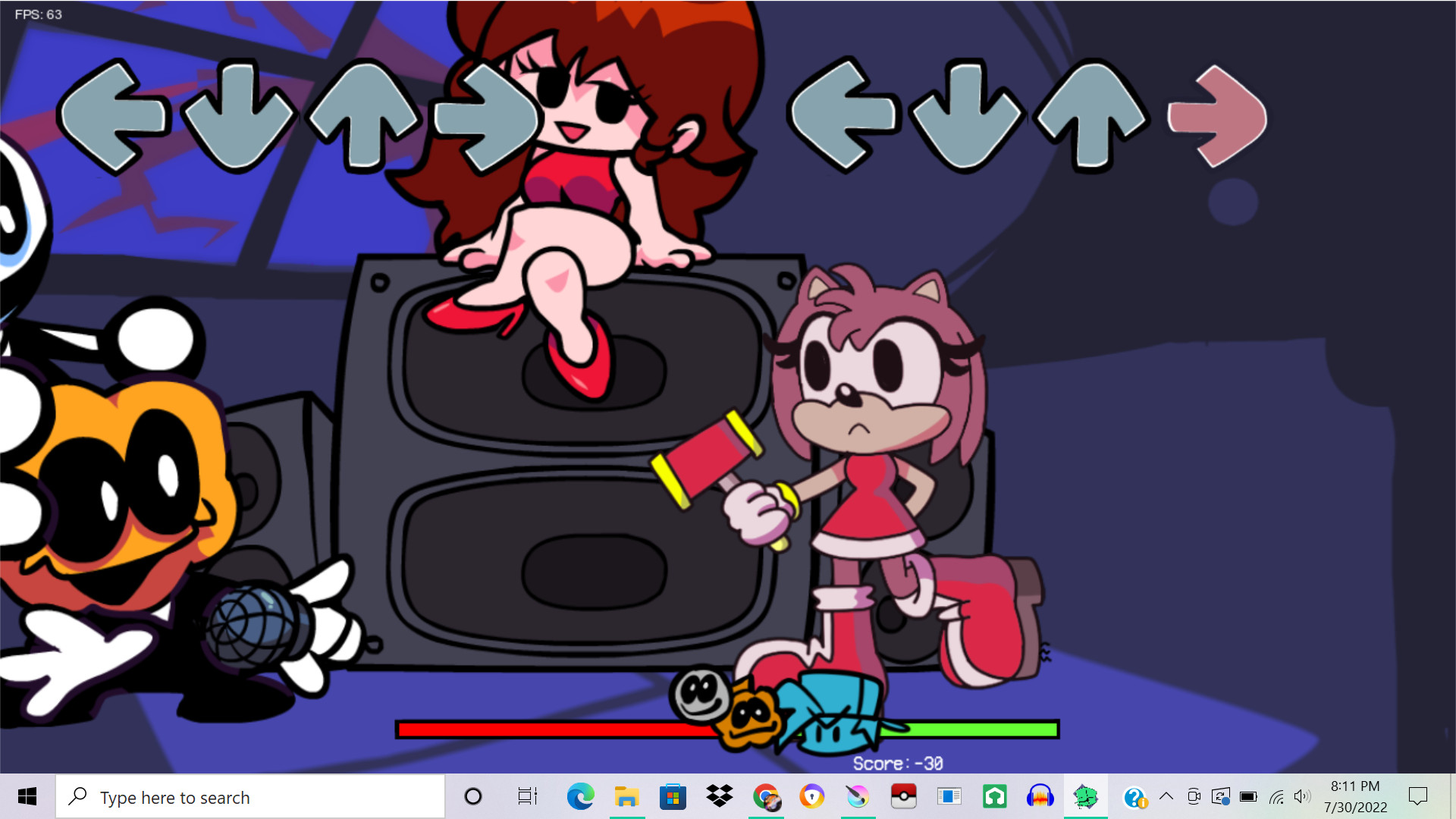 Playable Amy Rose! Mod for Friday Night Funkin' | FNF Mods