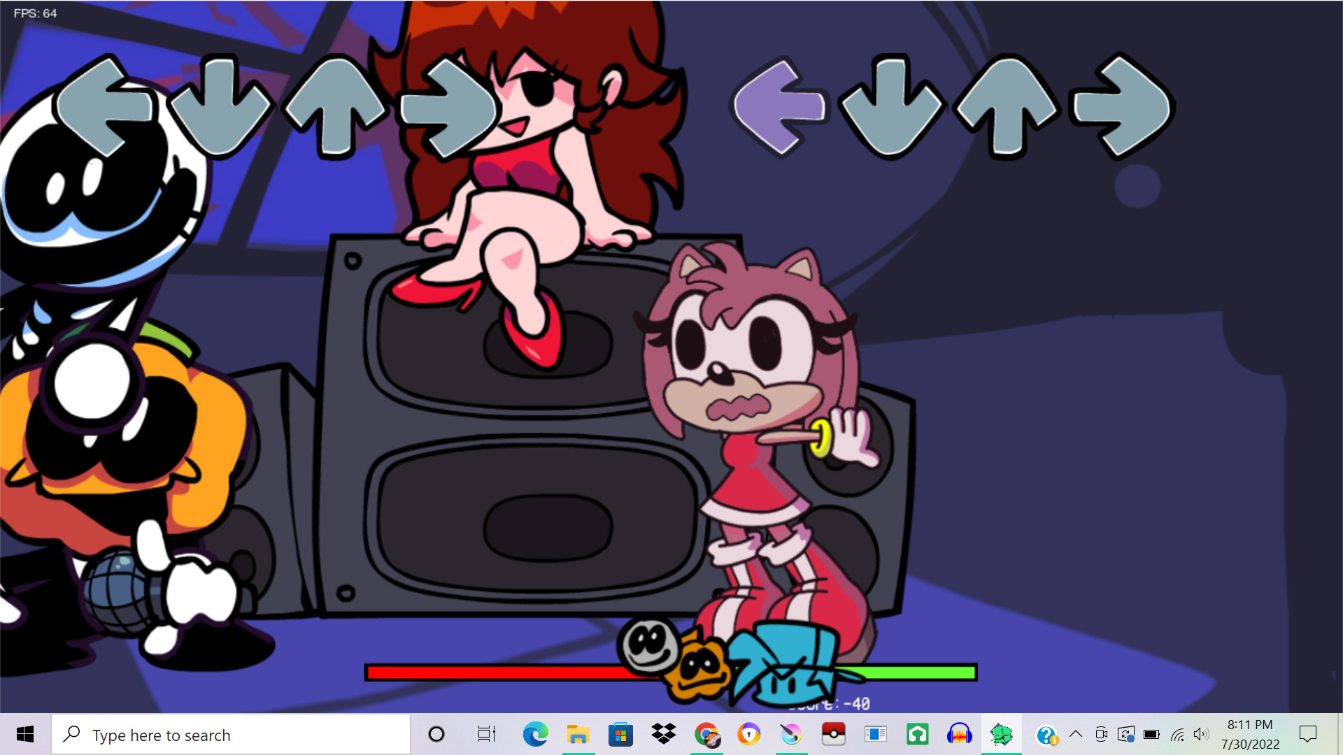 Playable Amy Rose! Mod for Friday Night Funkin' | FNF Mods