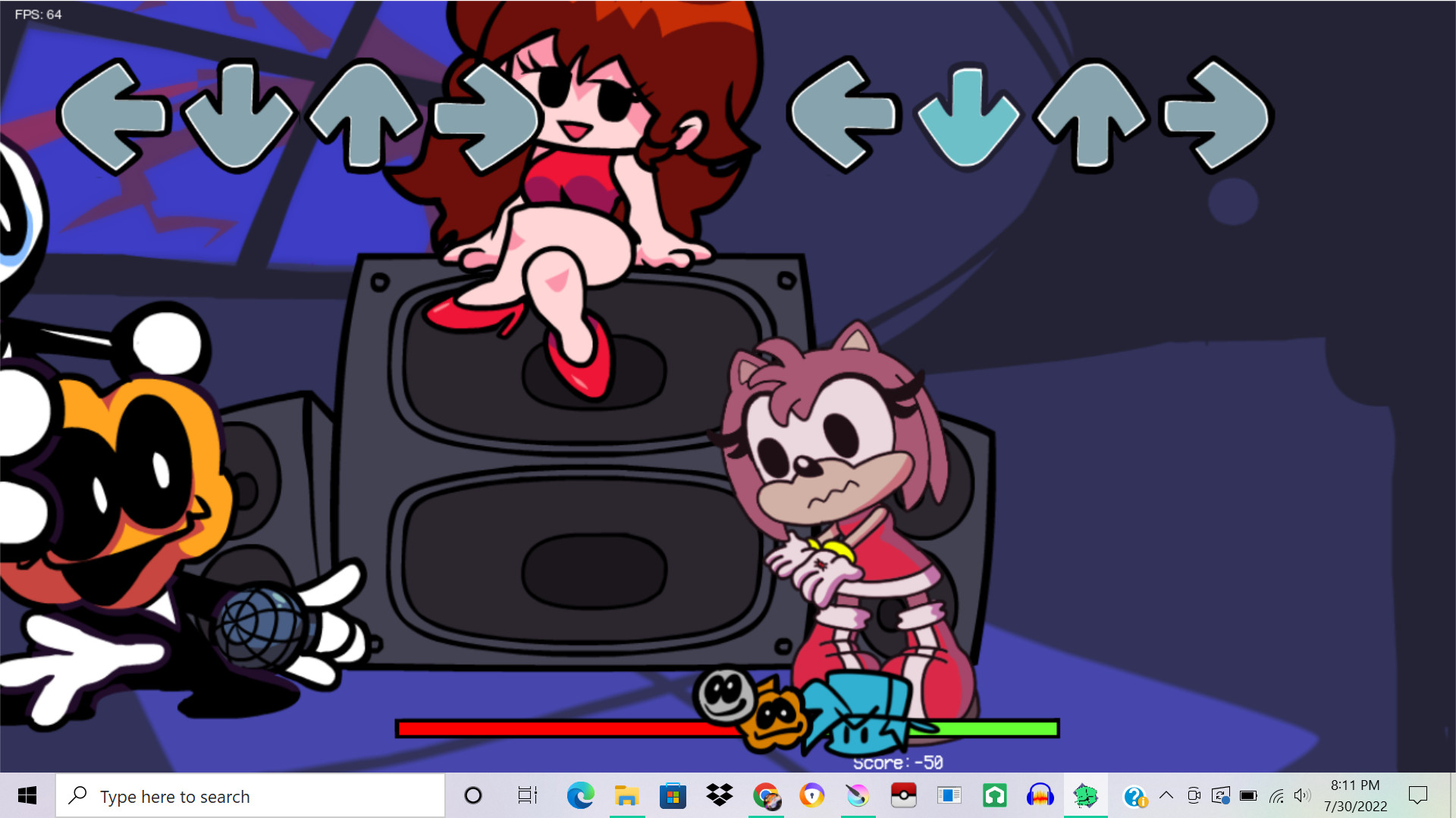 Playable Amy Rose! Mod for Friday Night Funkin' | FNF Mods