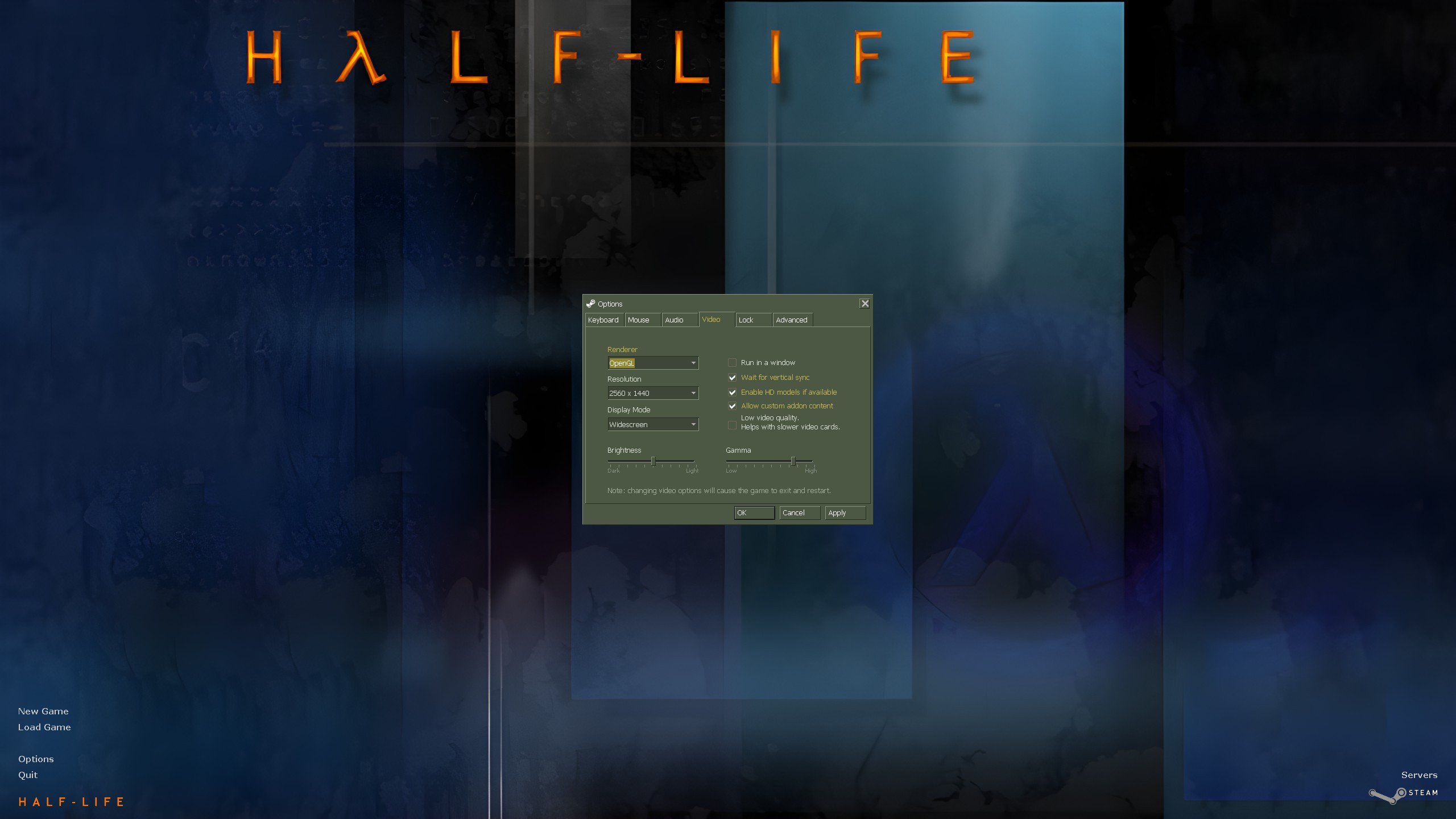 Blue Shift HD Menu Mod for Half-Life: Blue Shift | HL:BS Mods