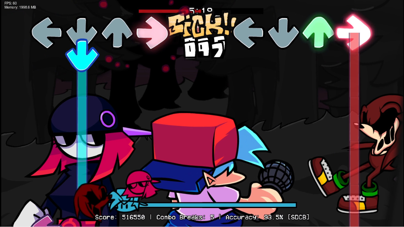 Sextuple Scramble Chart Mod for Friday Night Funkin' | FNF Mods