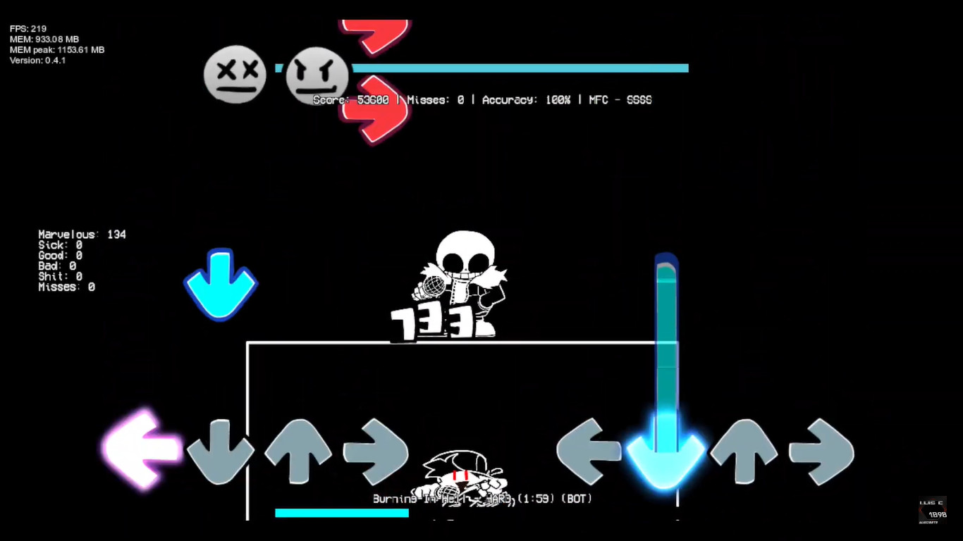 burning in hell leather engine port Mod for Friday Night Funkin' | FNF Mods