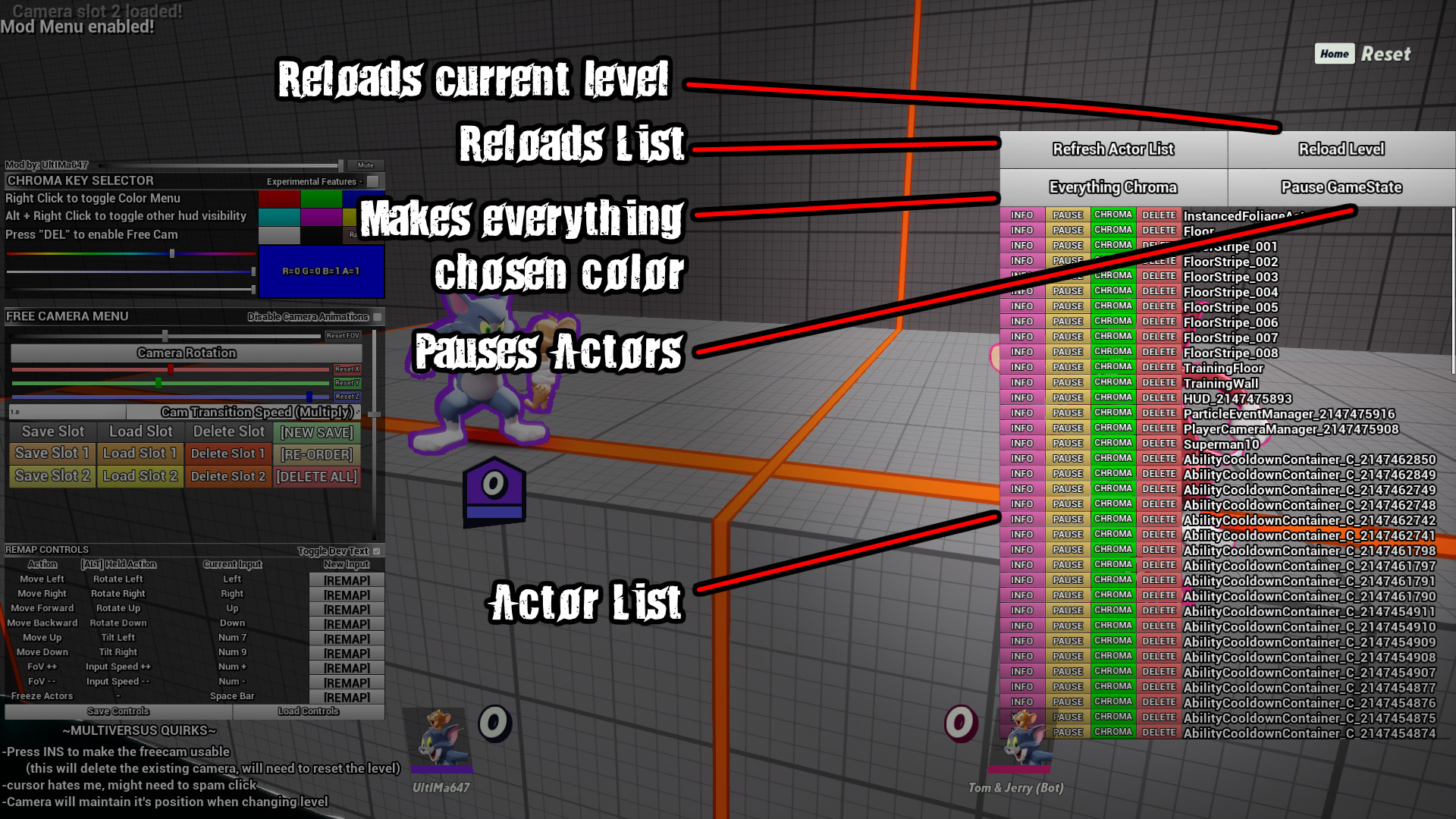 Ultimate Free Camera (+Custom Chroma Key) Mod for MultiVersus | MVS Mods