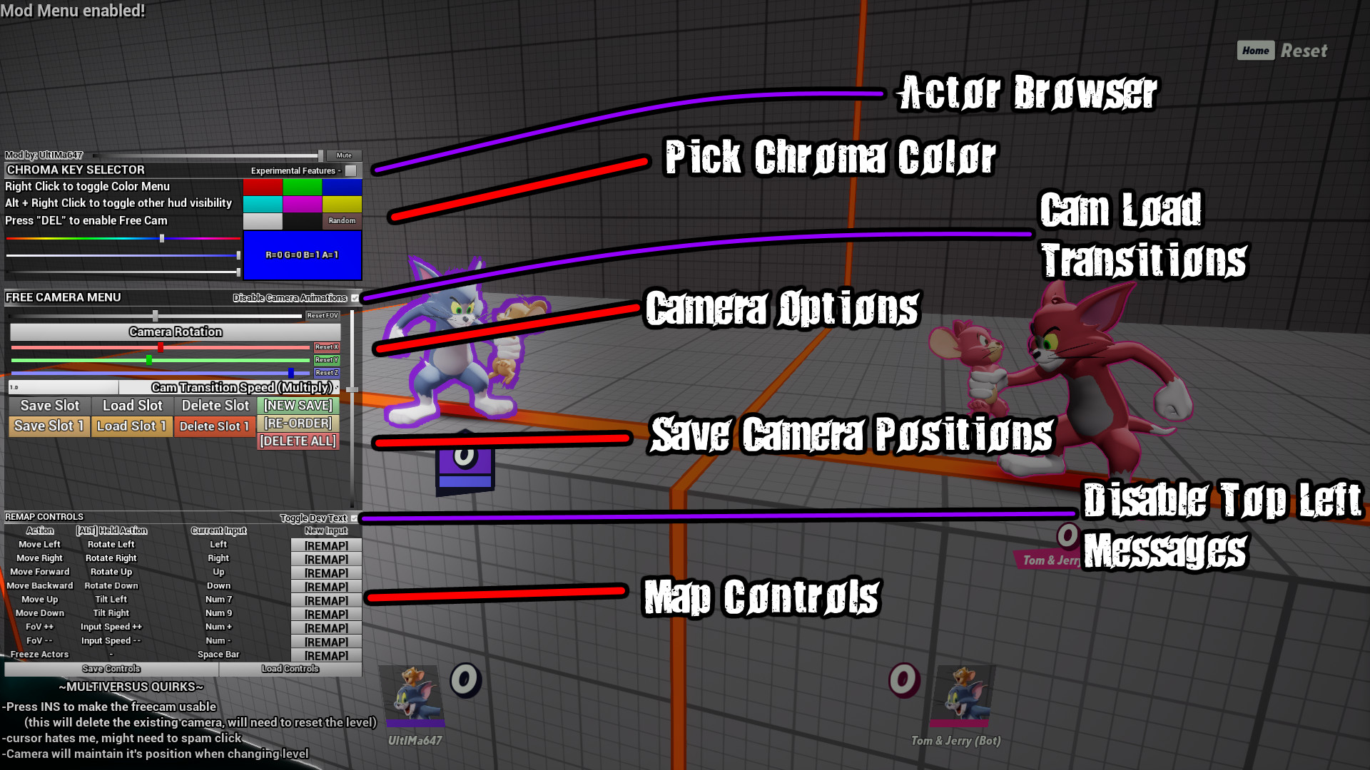 Ultimate Free Camera (+Custom Chroma Key) Mod for MultiVersus | MVS Mods