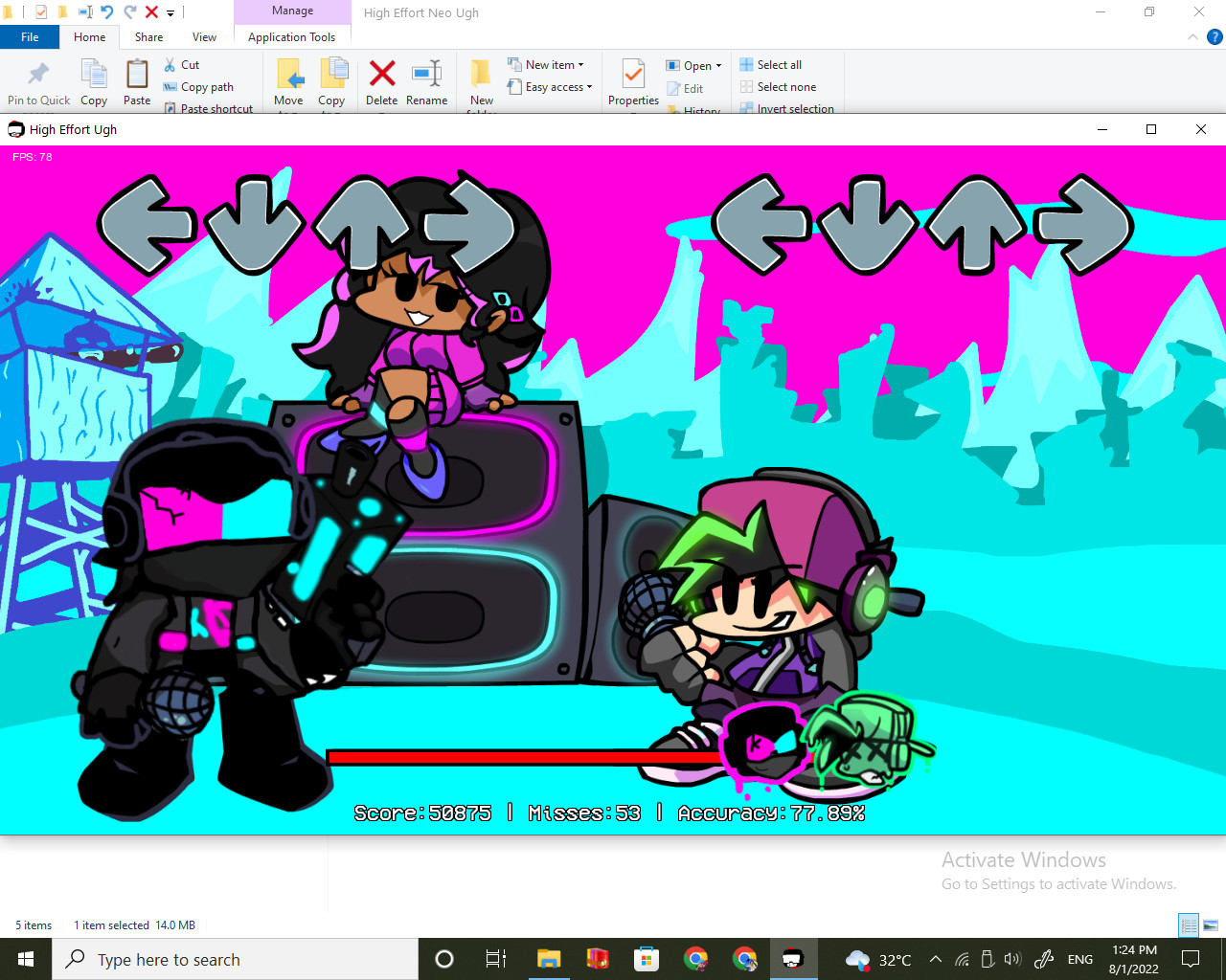 High Effort Neo UGH [Friday Night Funkin'] [Mods]