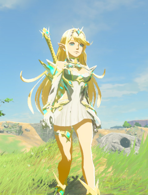 [LINKLE] Mythra (cosplay) Mod for The Legend of Zelda: Breath of the ...