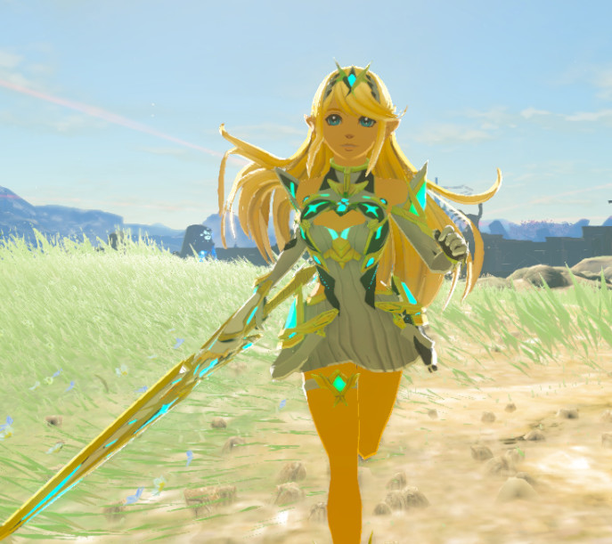 [LINKLE] Mythra (cosplay) Mod for The Legend of Zelda: Breath of the ...