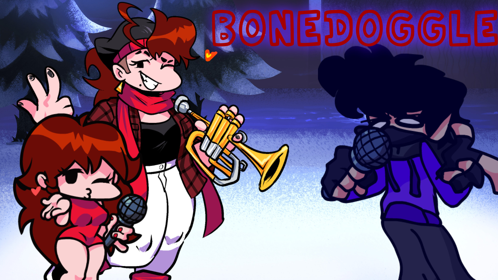 Bonedoggle But gf and her Big sis Go against Yuno [Friday Night Funkin ...