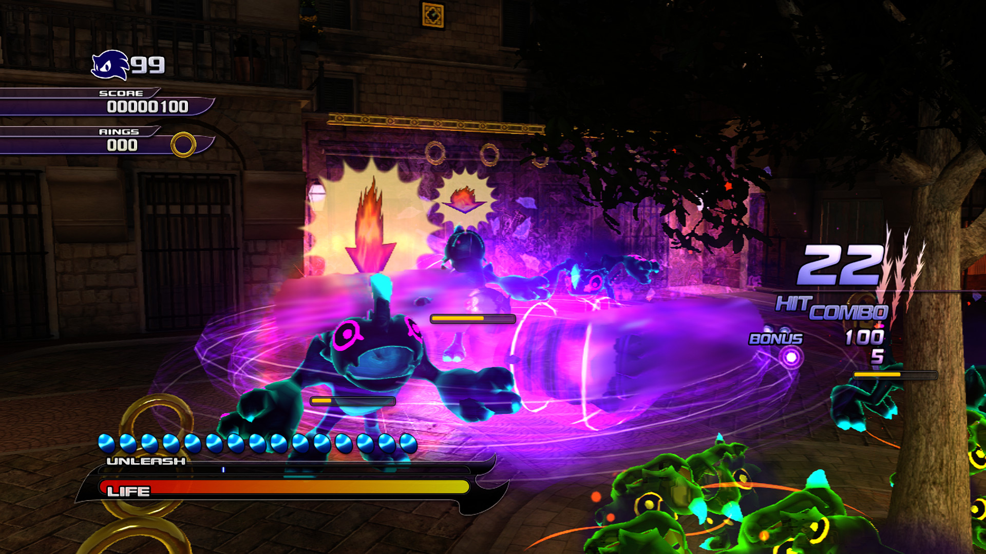 Sonic Unleashed Werehog Combos