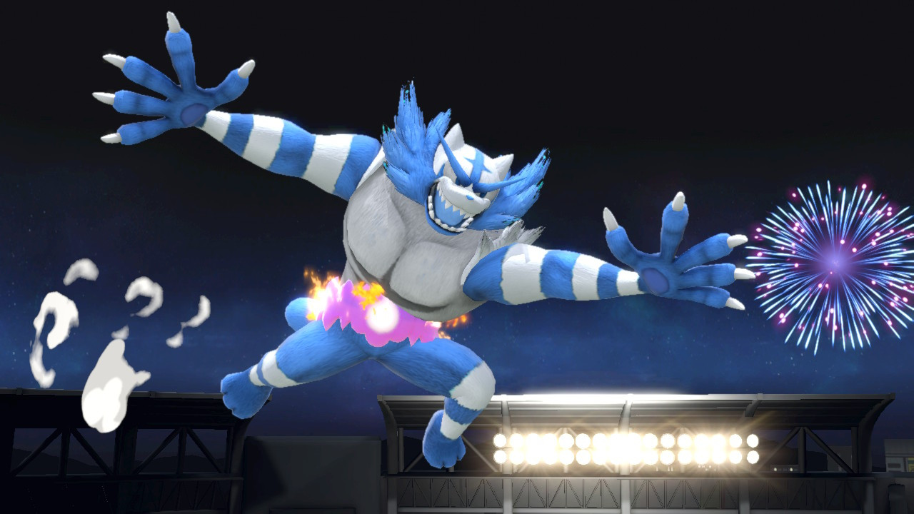 Blue & White Incineroar Mod for Super Smash Bros. Ultimate | SSBU Mods