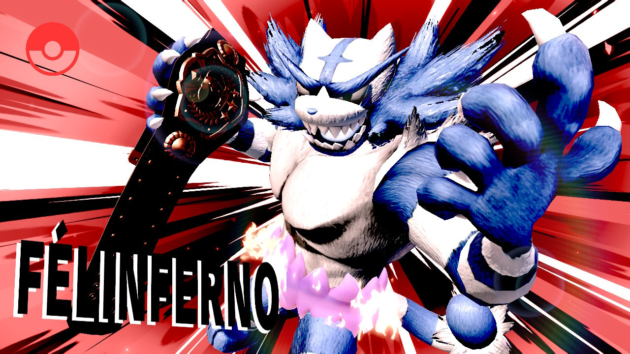 Blue & White Incineroar Mod for Super Smash Bros. Ultimate | SSBU Mods