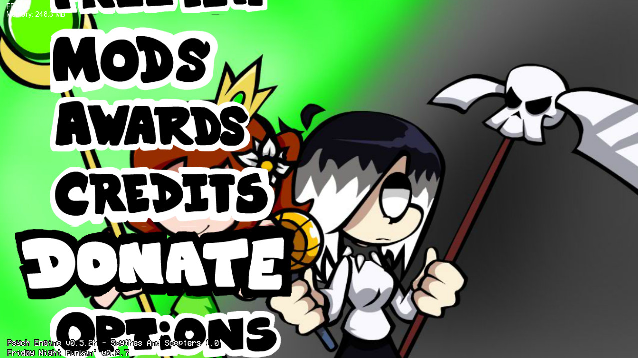 FNF SCYTHES AND SCEPTERS MOD Mod for Friday Night Funkin' | FNF Mods