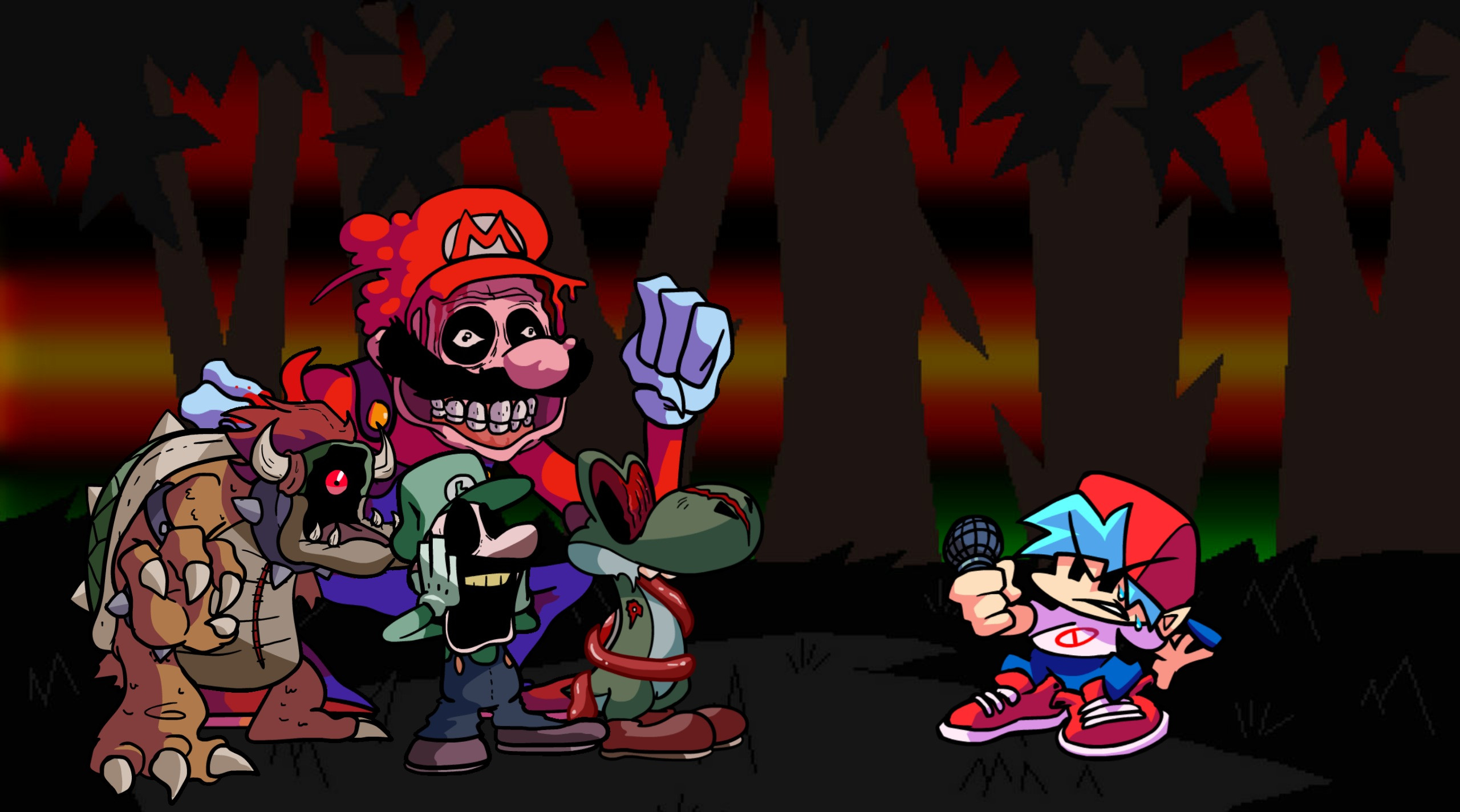 Mario triple trouble Psych engine Port (Update) Mod for Friday Night ...