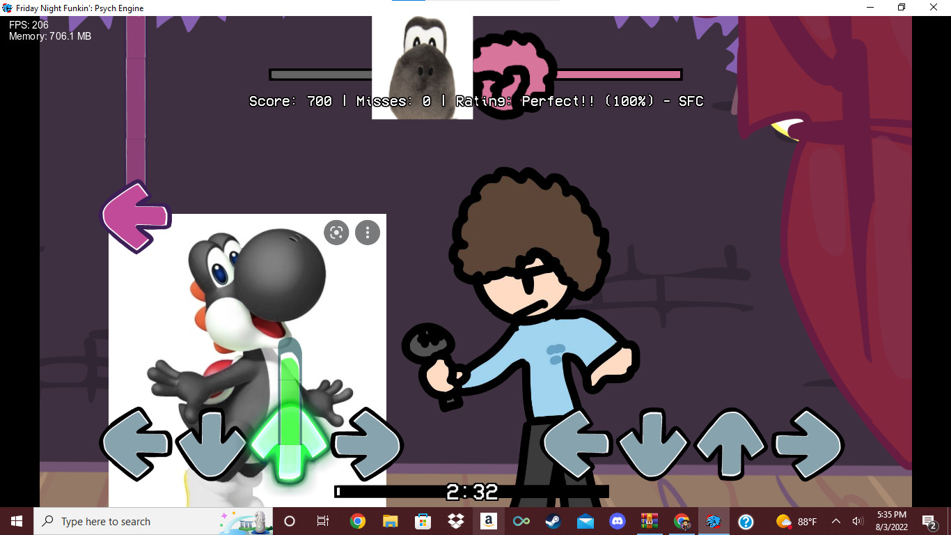 FnF Vs Black Yoshi (Not SML) [JOKE MOD] Mod for Friday Night Funkin ...