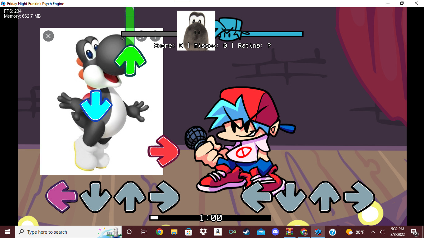 FnF Vs Black Yoshi (Not SML) [JOKE MOD] Mod for Friday Night Funkin ...