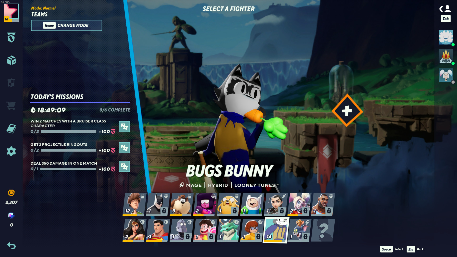 Lenix over Bugs Bunny Mod for MultiVersus | MVS Mods