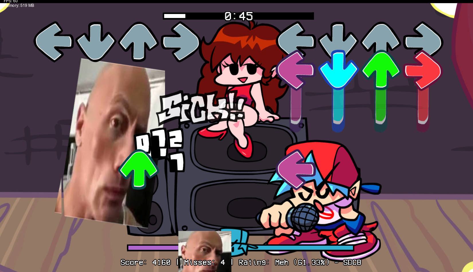 Rock meme mod Mod for Friday Night Funkin' | FNF Mods