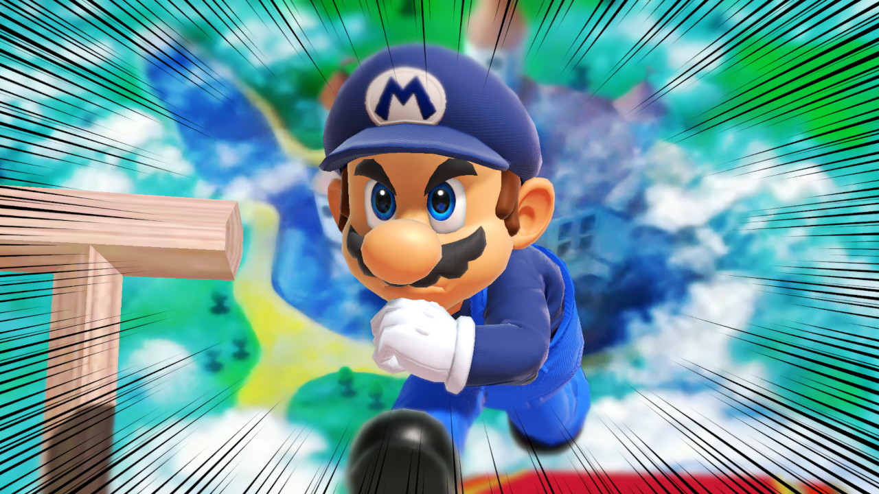 Royal Blue Mario [Super Smash Bros. Ultimate] [Mods]