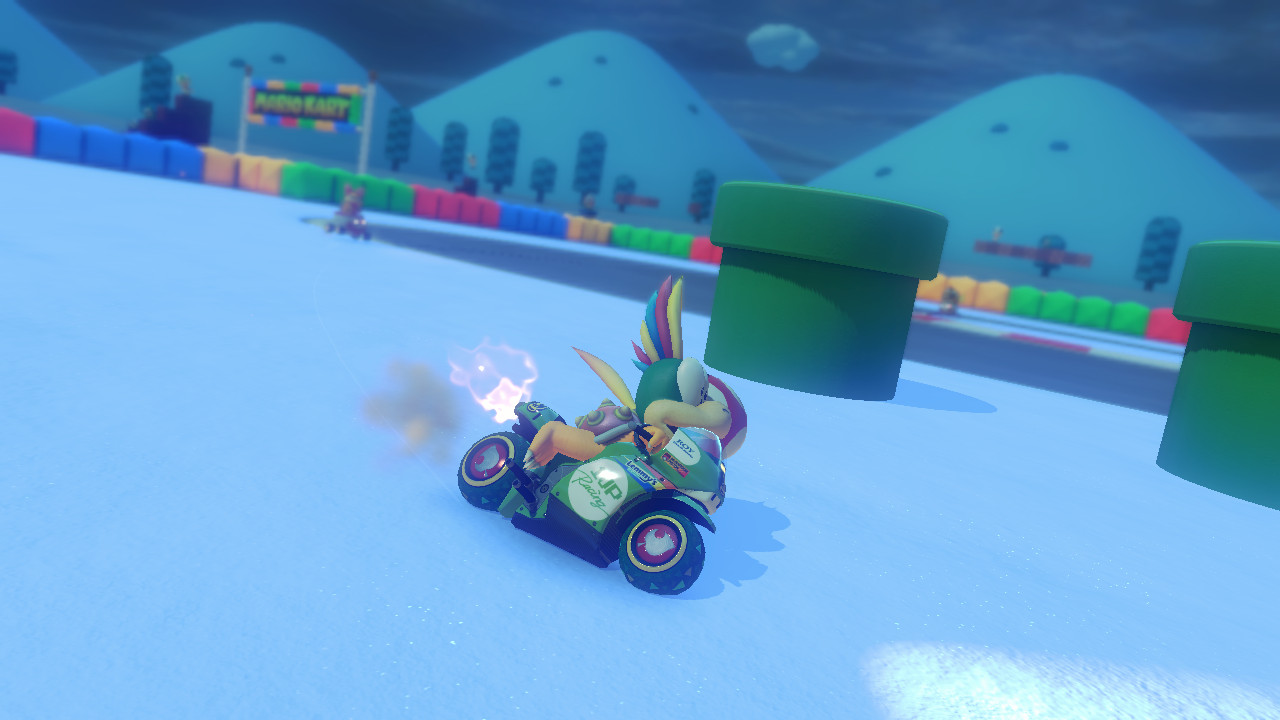 Snowy SNES Mario Circuit 3 Mod for Mario Kart 8 Deluxe | MK8D Mods