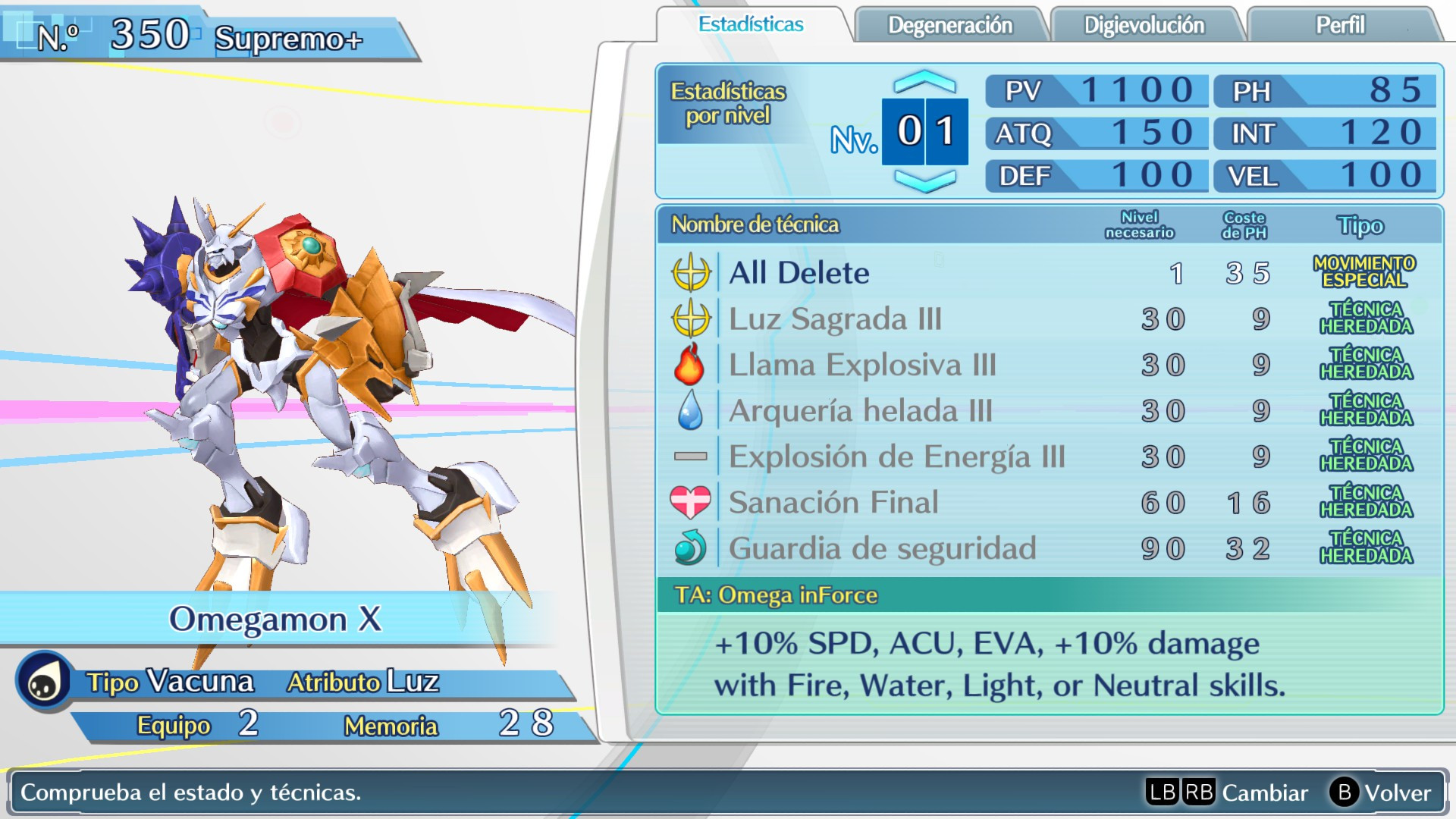 Omnimon X / Omegamon X DMO Texture Style Mod for Digimon Story Cyber Sleuth: Complete Edition ...