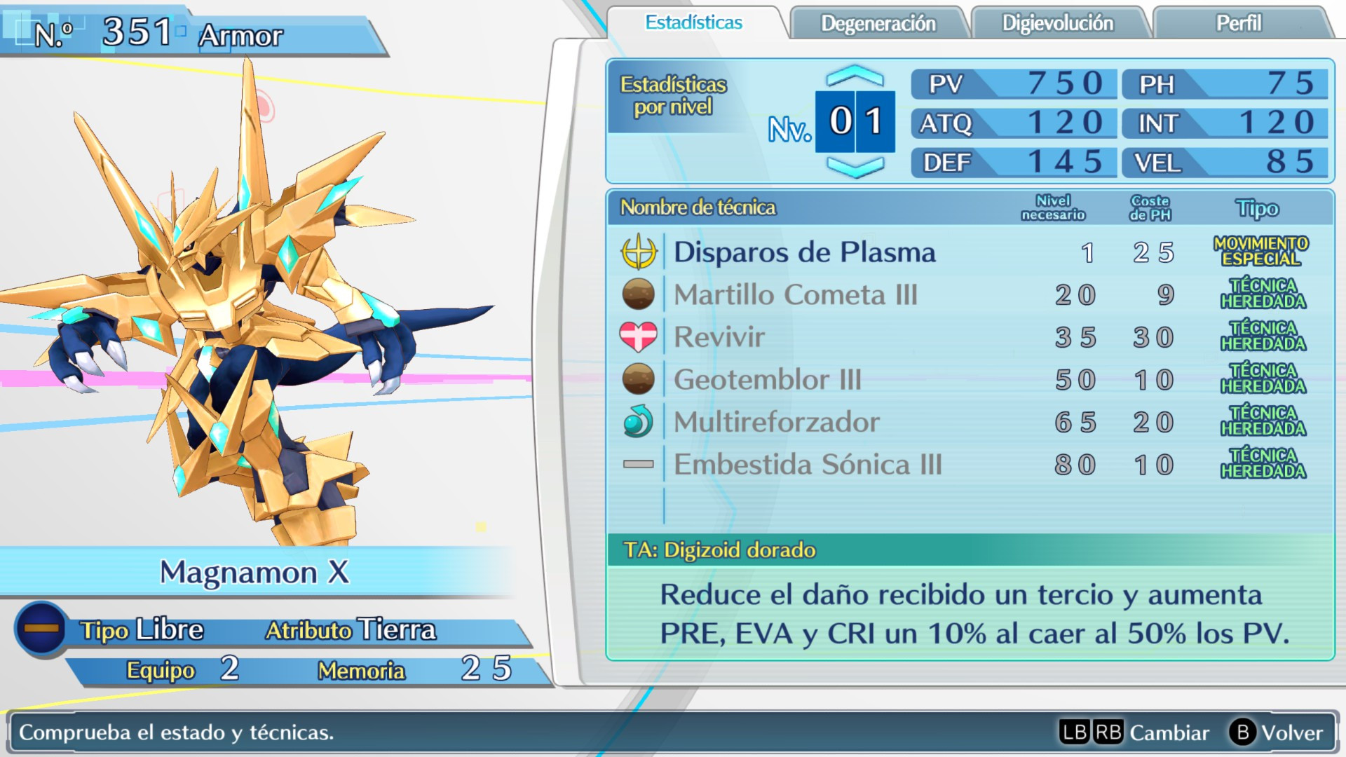 Magnamon X DMO Texture Style (In Game) Mod for Digimon Story Cyber ...