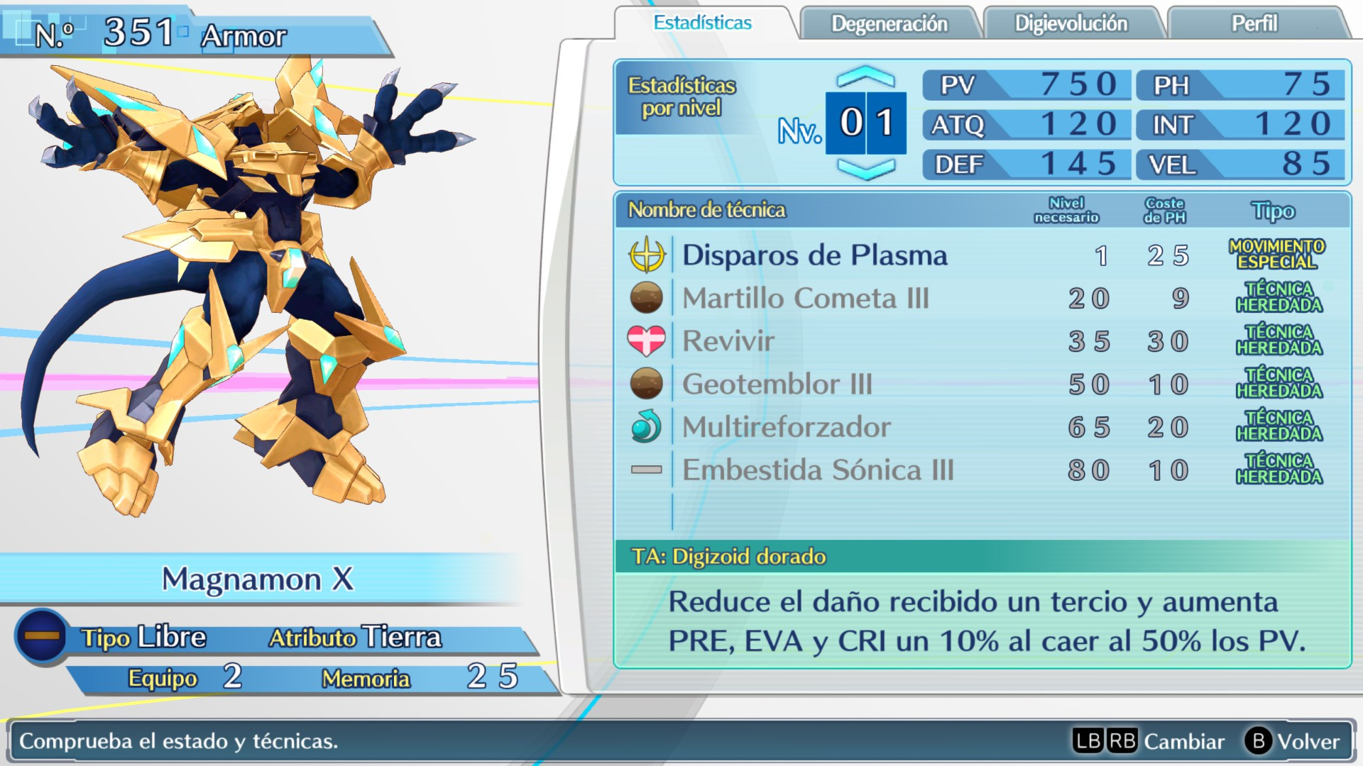 Magnamon X DMO Texture Style (In Game) Mod for Digimon Story Cyber ...