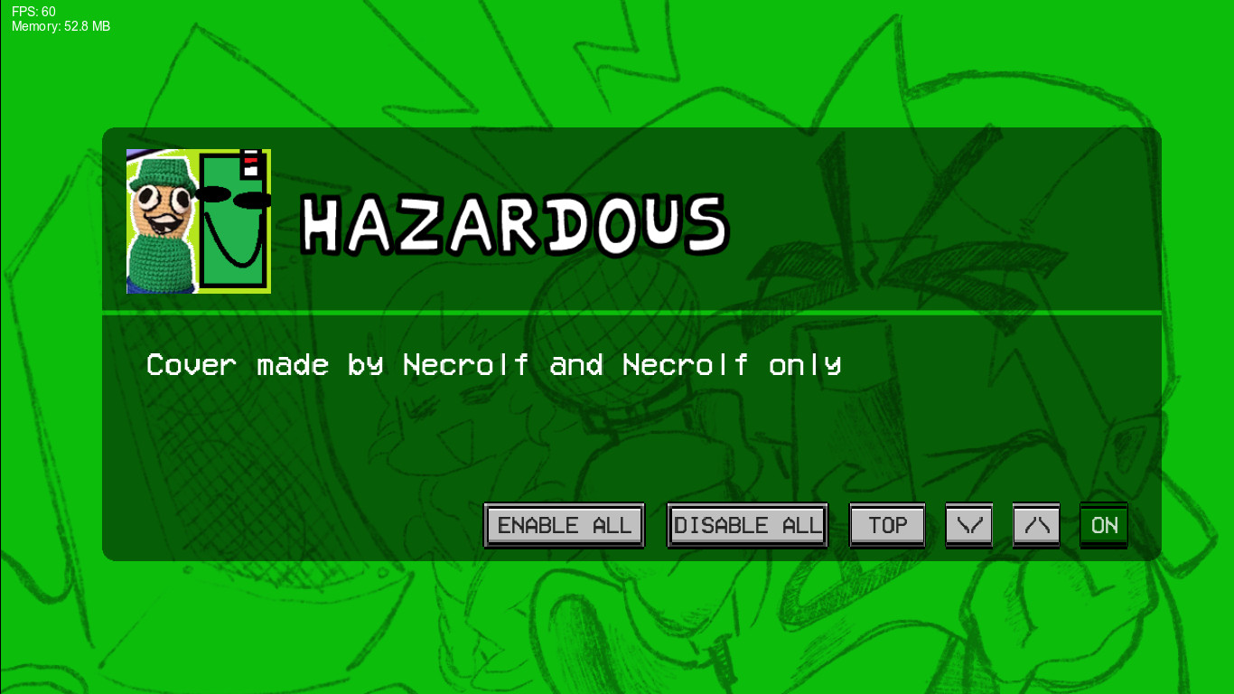 Ferocious Cover (Hazardous) Mod for Friday Night Funkin' | FNF Mods