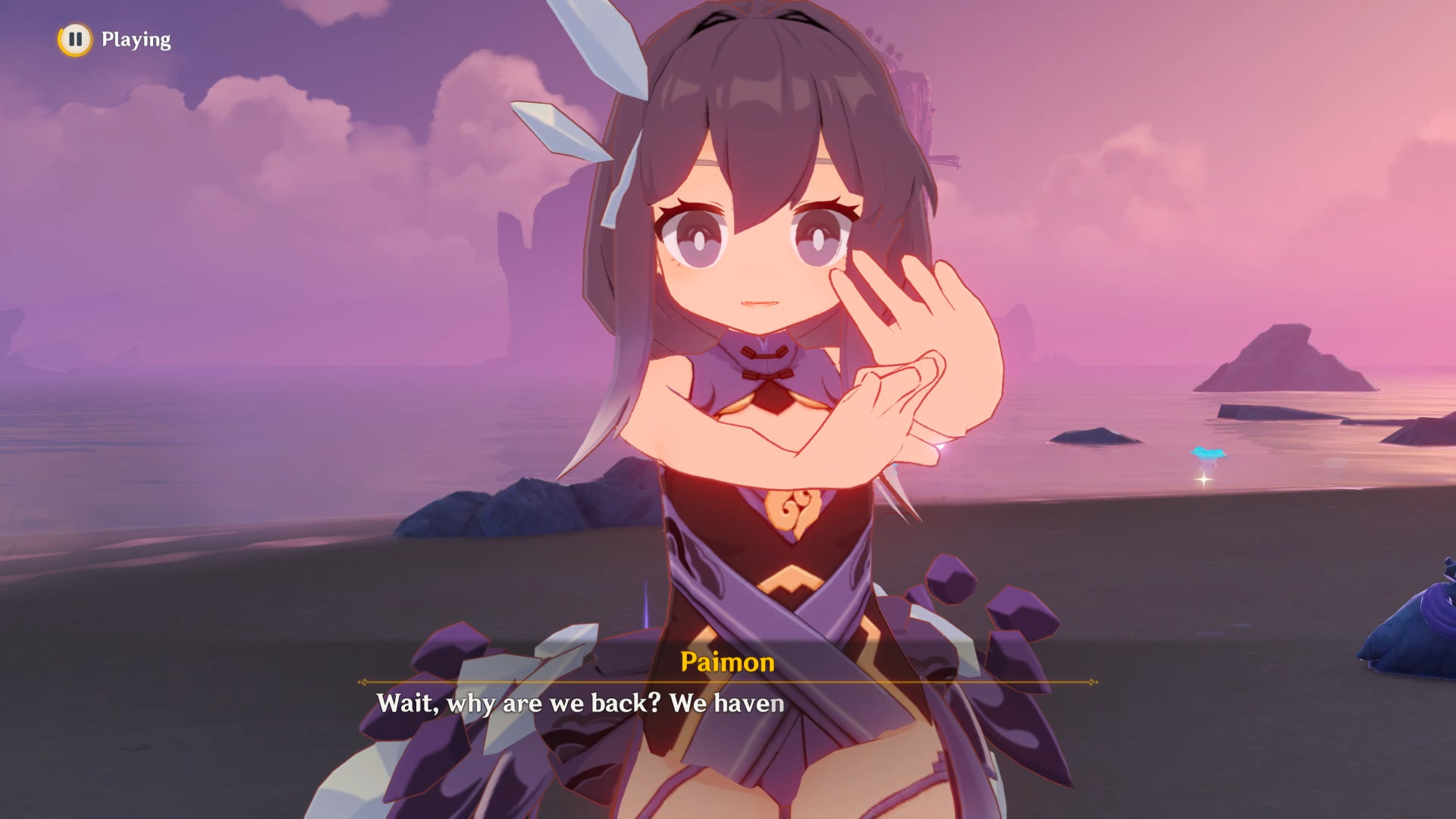 Paimon as Water's Edge ELF Mod for Genshin Impact | GI Mods