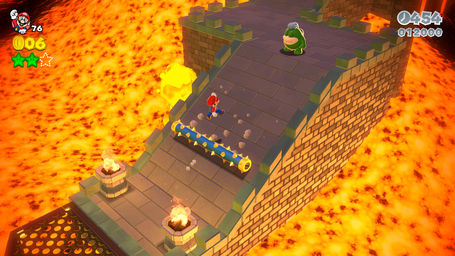 Chomping Charvaargh Castle Mod for Super Mario 3D World + Bowser's Fury ...