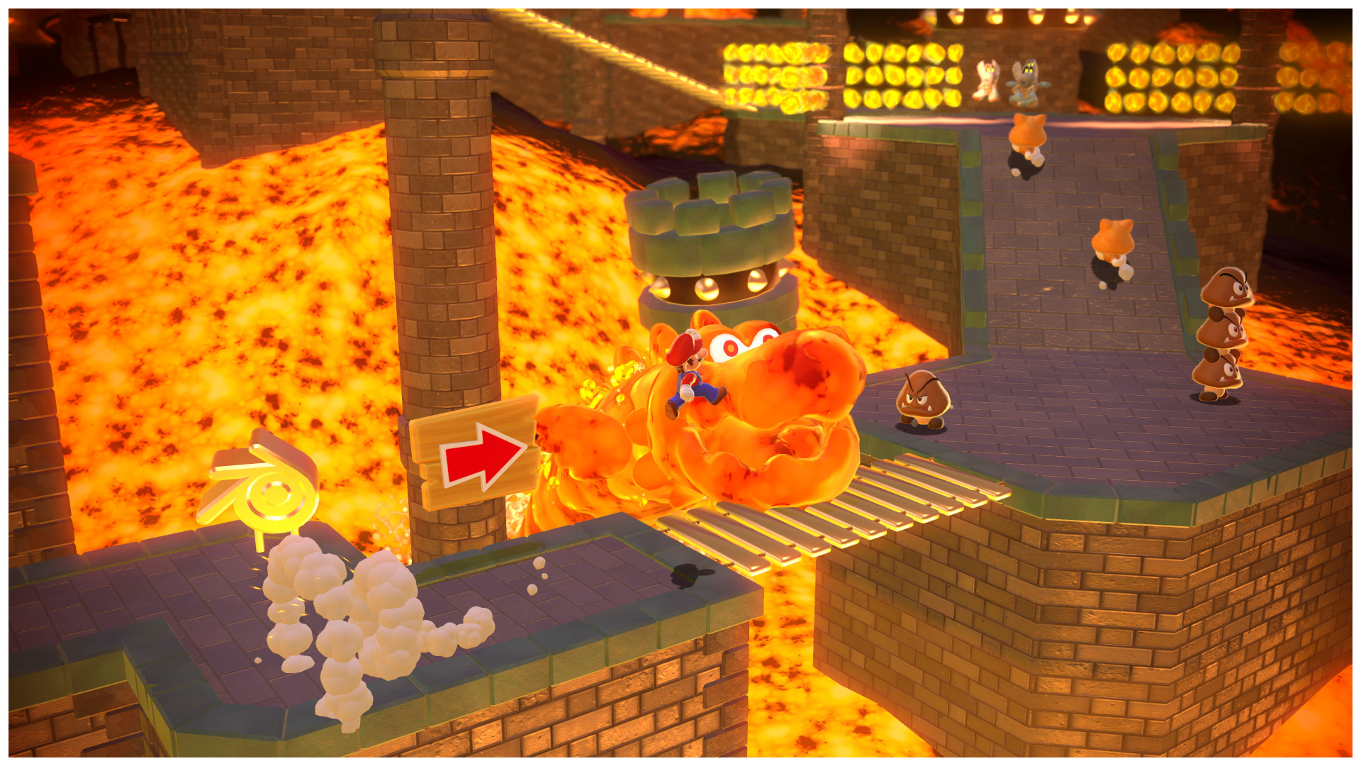 Chomping Charvaargh Castle Mod for Super Mario 3D World + Bowser's Fury ...