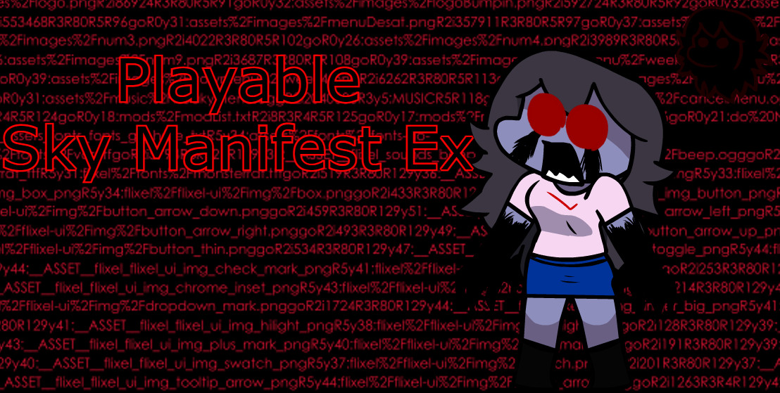 Playable Sky Manifest Ex Mod for Friday Night Funkin' | FNF Mods