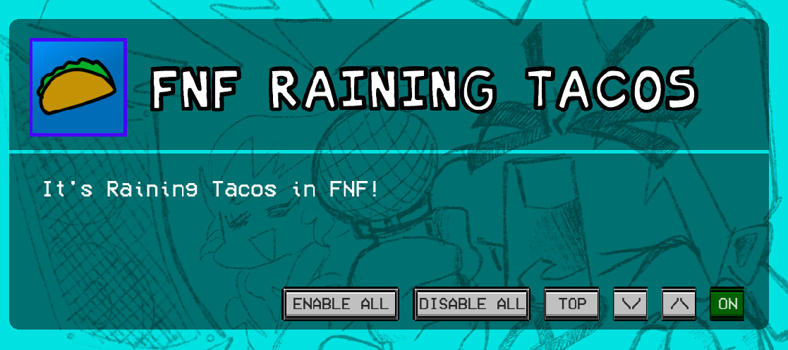 Raining Tacos but it's a FNF mod Mod for Friday Night Funkin' | FNF Mods