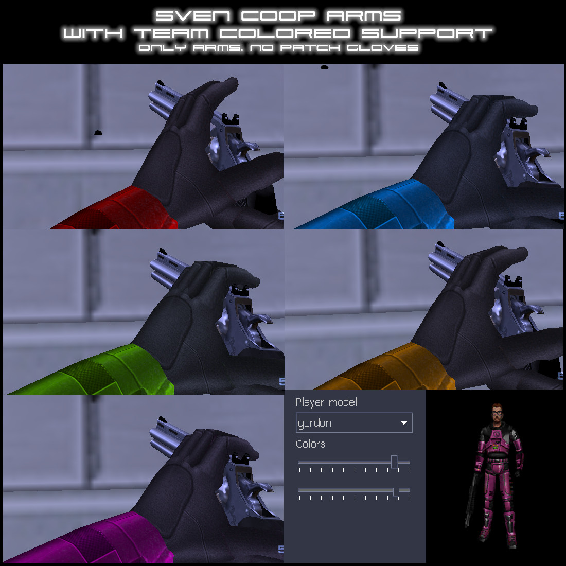 Sven Coop Arms With Team Colored (Only Arms) Mod for Sven Co-op | SC Mods