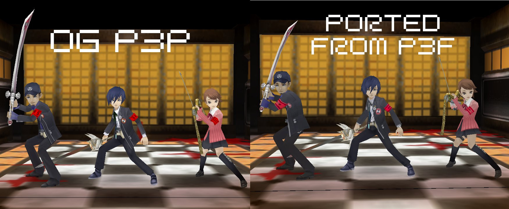 P3F Model Port Project Mod for Persona 3 Portable (PSP) | P3P PSP Mods