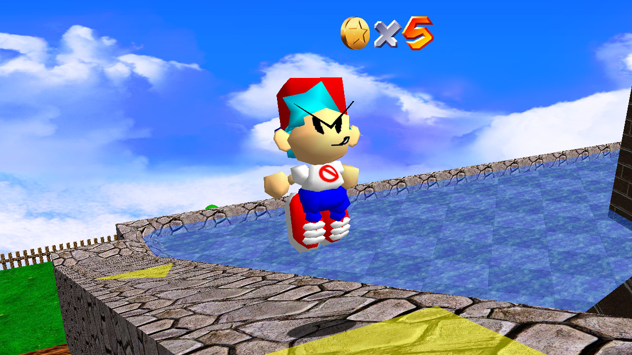 Boyfriend 64 [N64(fix) + PC] Mod for Super Mario 64 | SM64 Mods