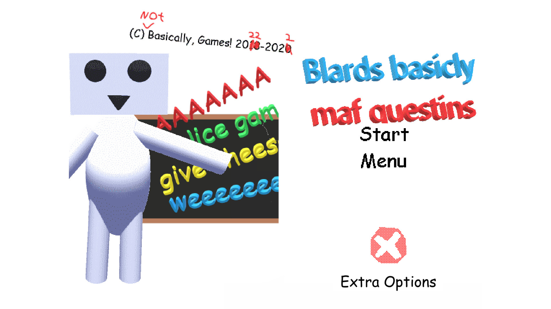 Blards basicly maf questions [Baldi's Basics] [Mods]