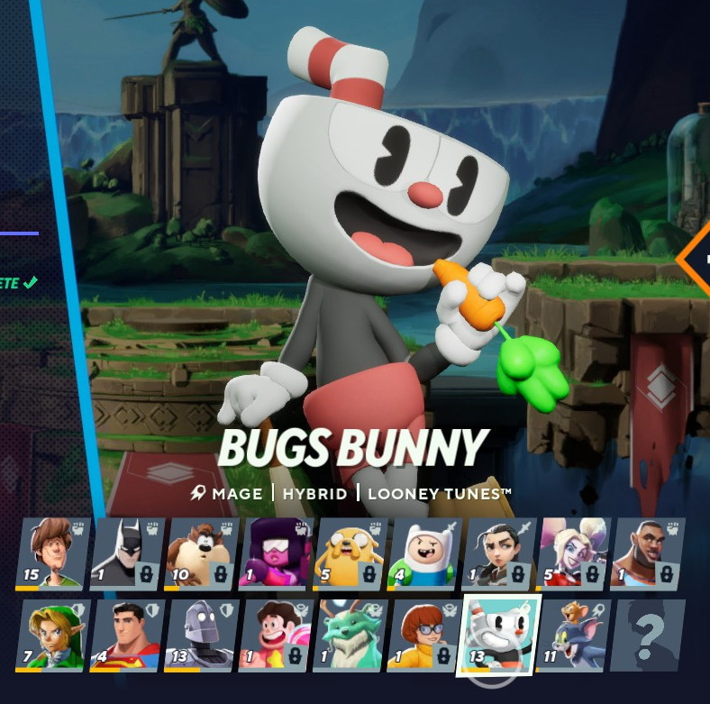 Cuphead (Over Bugs Bunny) Mod for MultiVersus | MVS Mods