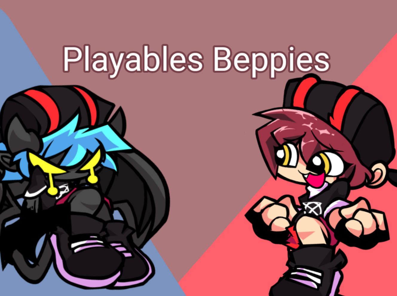 pack playable beepie mad and happy for pysch engin [Friday Night Funkin ...