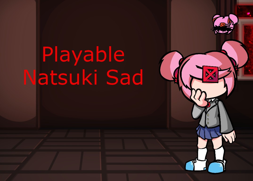 Playable Natsuki Sad Mod for Friday Night Funkin' | FNF Mods