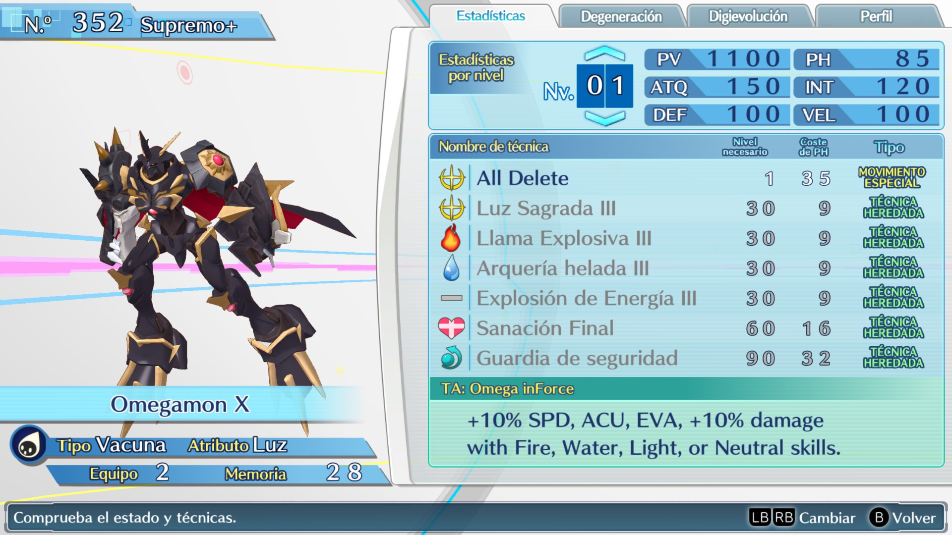 Omegamon Zwart X Mod for Digimon Story Cyber Sleuth: Complete Edition | DSCS Mods