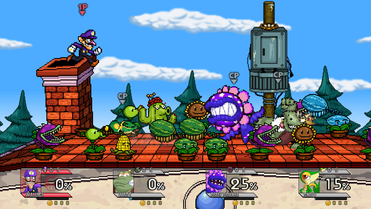 Plants vs Zombies - The Roof (9.4/CMC+) Mod for Super Smash Bros ...